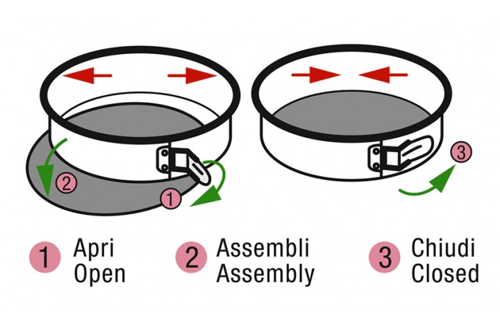 Springform 1 base extra high ring of the line Gardenia - Guardini